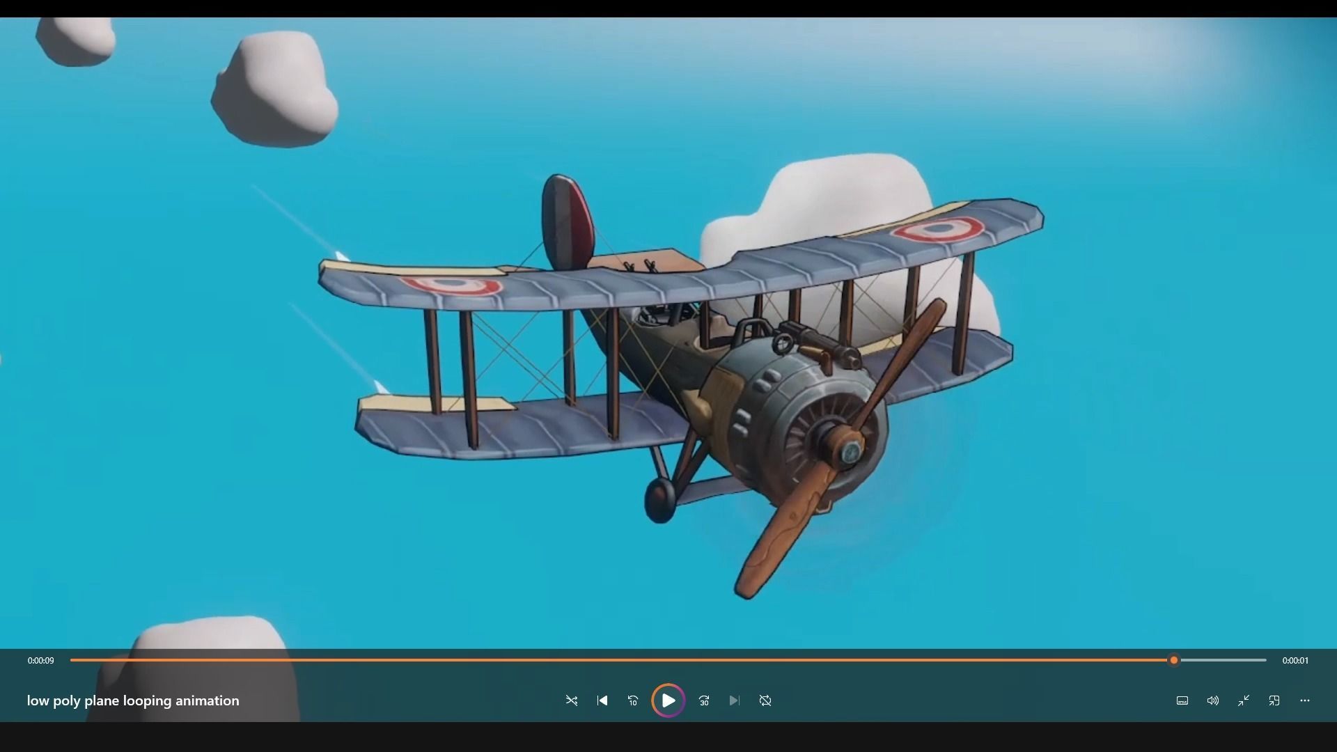 3D model Low Poly Plane Animation VR / AR / low-poly | CGTrader