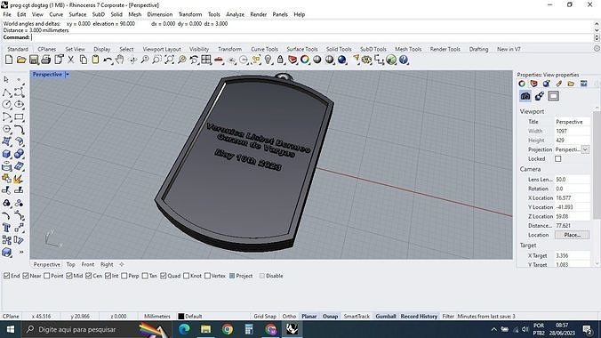 dog tag 3D model | CGTrader