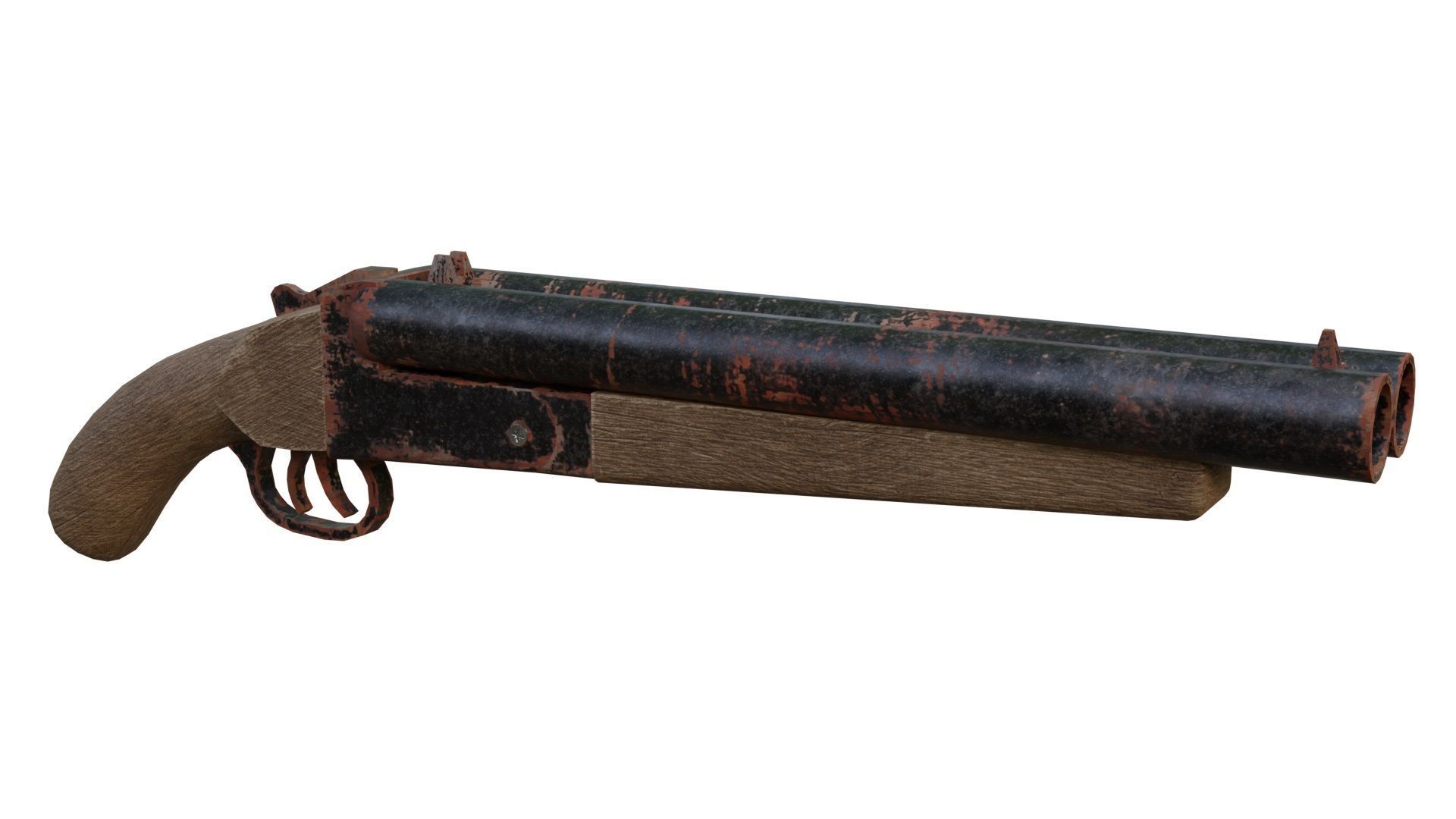 3D model Shotgun Sawed-off VR / AR / low-poly | CGTrader