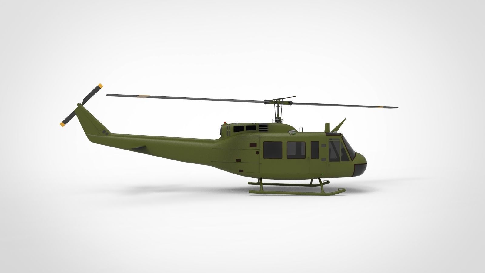 Bell UH-1 Iroquois 3D model | CGTrader
