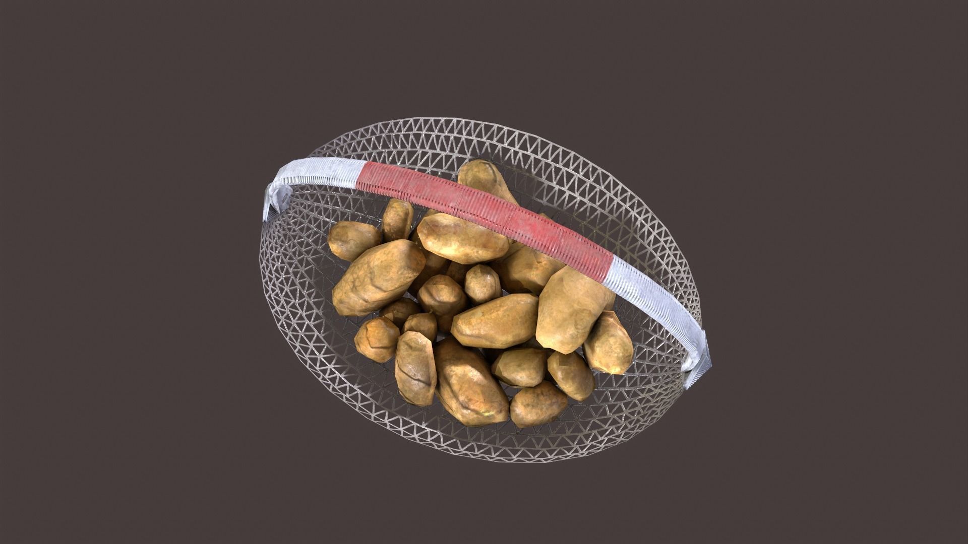 3D model Potato Basket VR / AR / low-poly | CGTrader