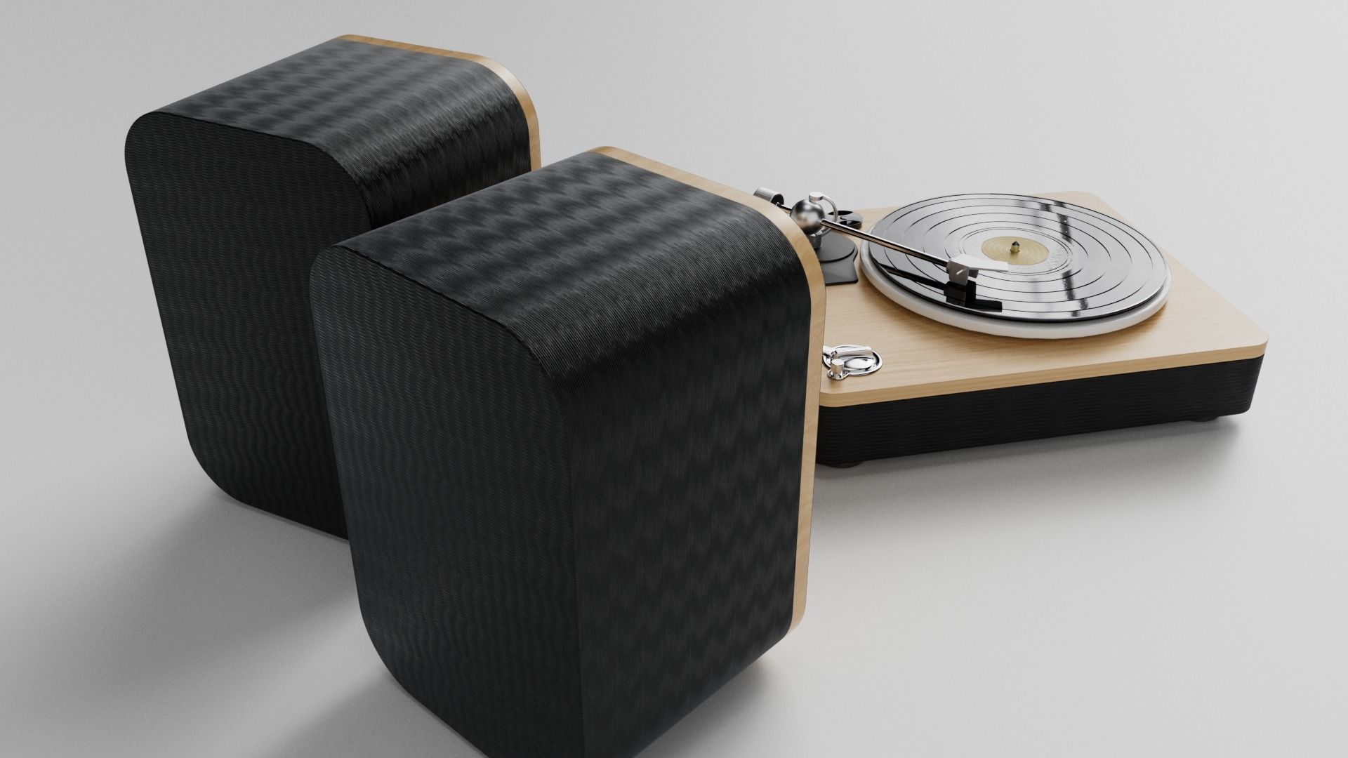 Vinyle wood animation 3D model animated | CGTrader