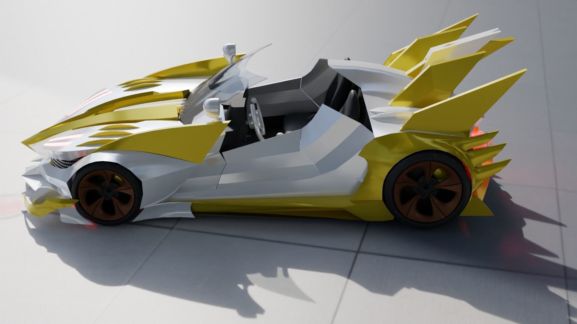 fantasy car free VR / AR / low-poly 3D model | CGTrader