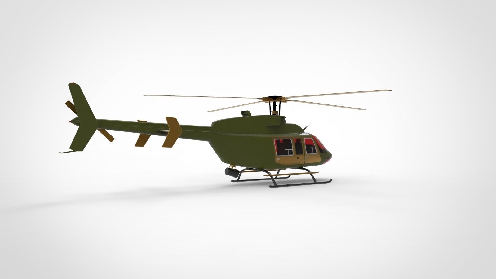 Bell 407 AH 3D model | CGTrader