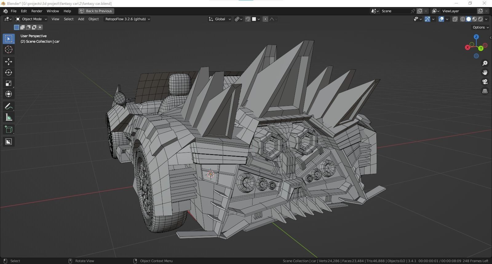 fantasy car free VR / AR / low-poly 3D model | CGTrader