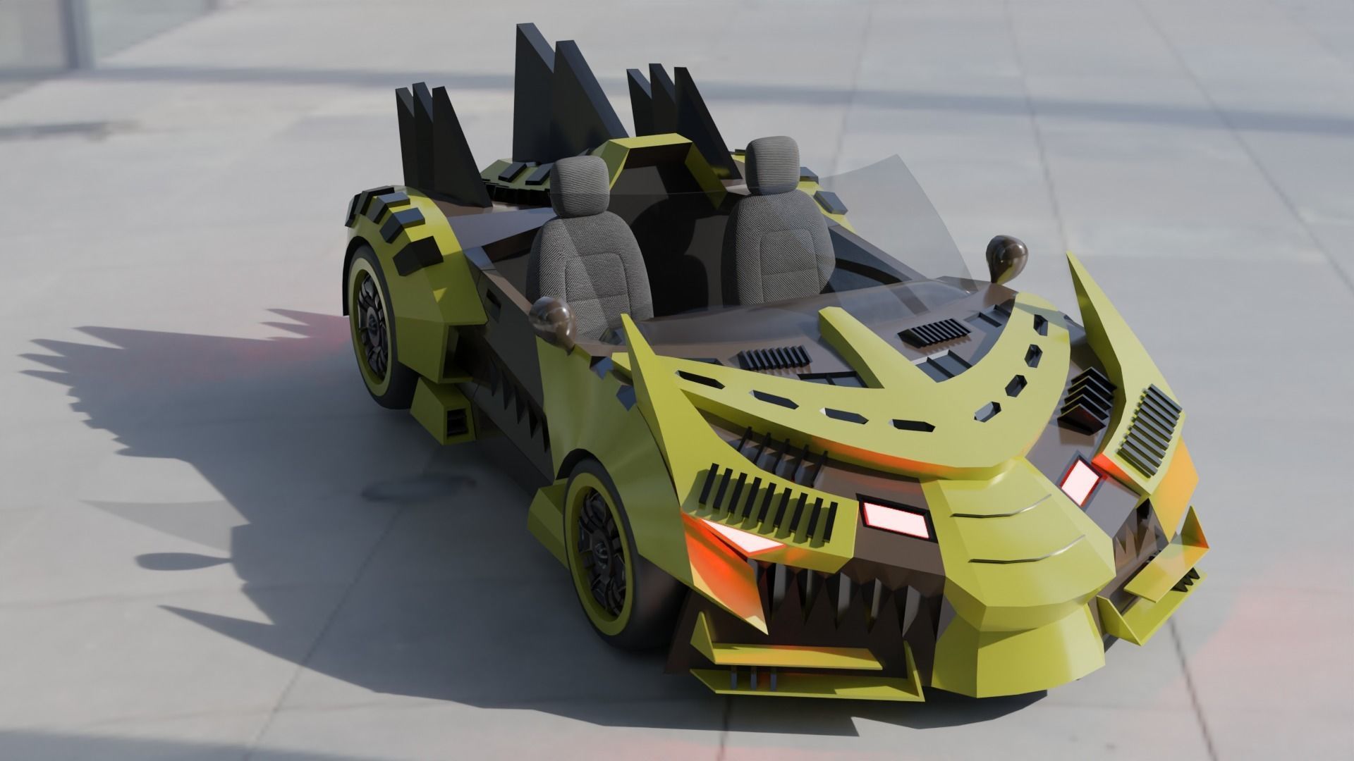 fantasy car free VR / AR / low-poly 3D model | CGTrader