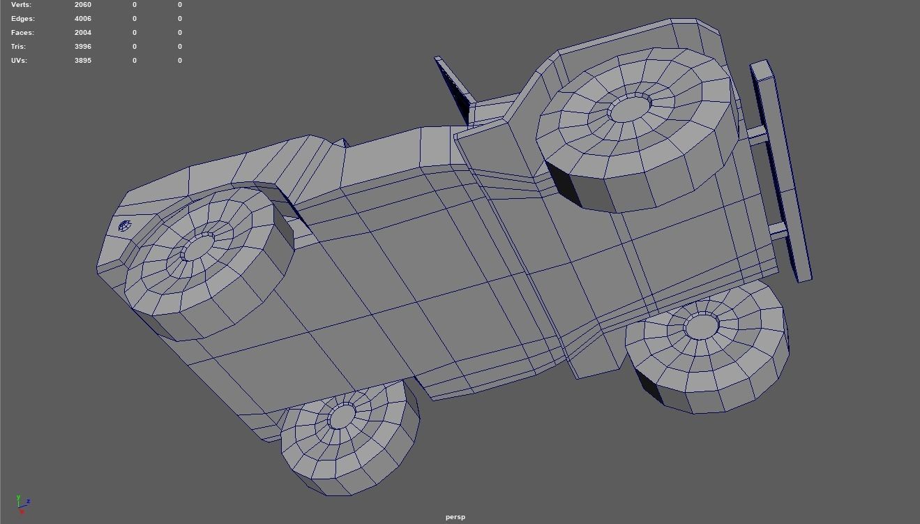 3D model Low Poly Military Car 01 VR / AR / low-poly | CGTrader