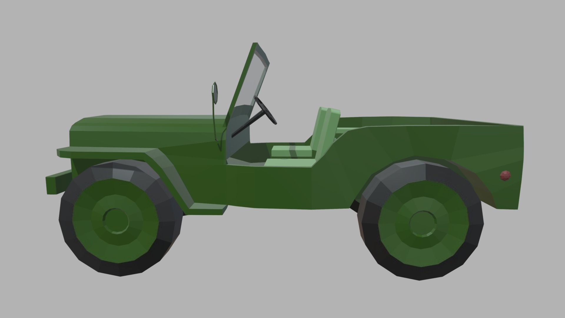 3D model Low Poly Military Car 01 VR / AR / low-poly | CGTrader
