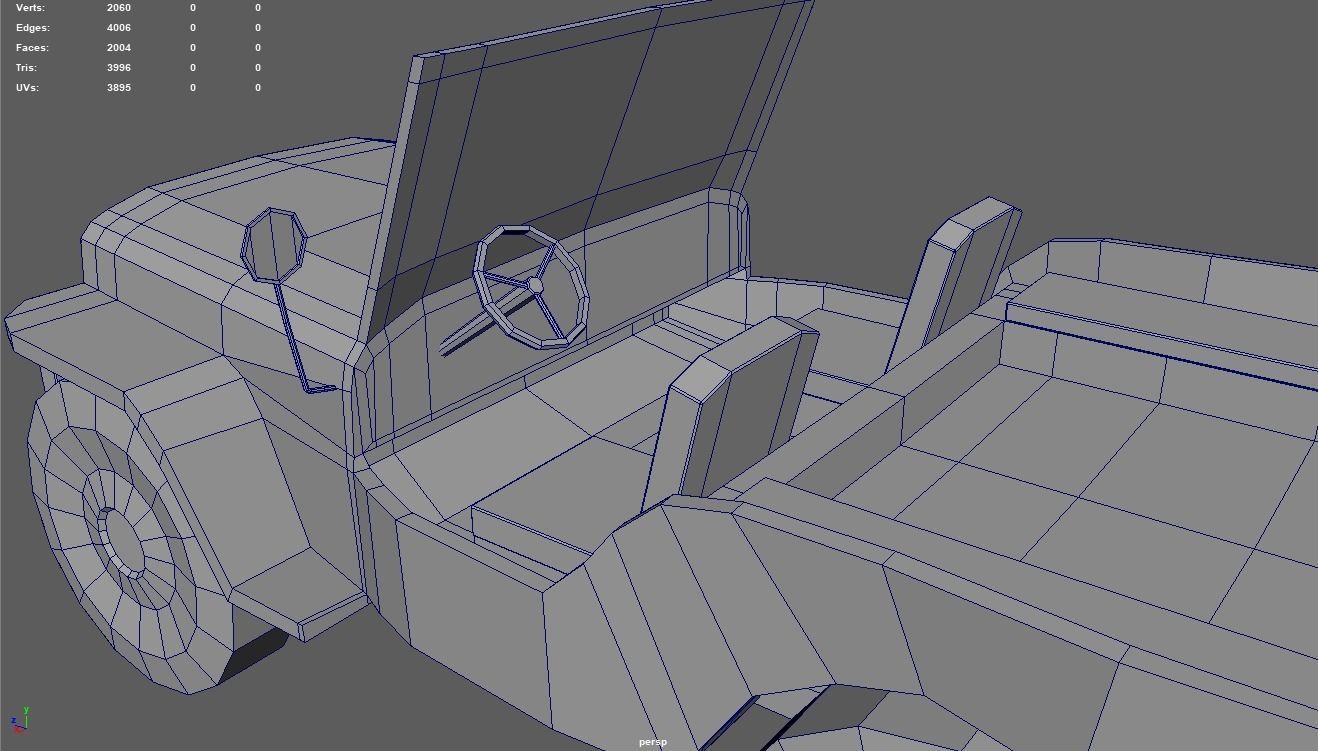 3D model Low Poly Military Car 01 VR / AR / low-poly | CGTrader