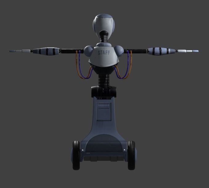 3D model Nightmarrione Bot - FNAF Security Breach VR / AR / low-poly ...