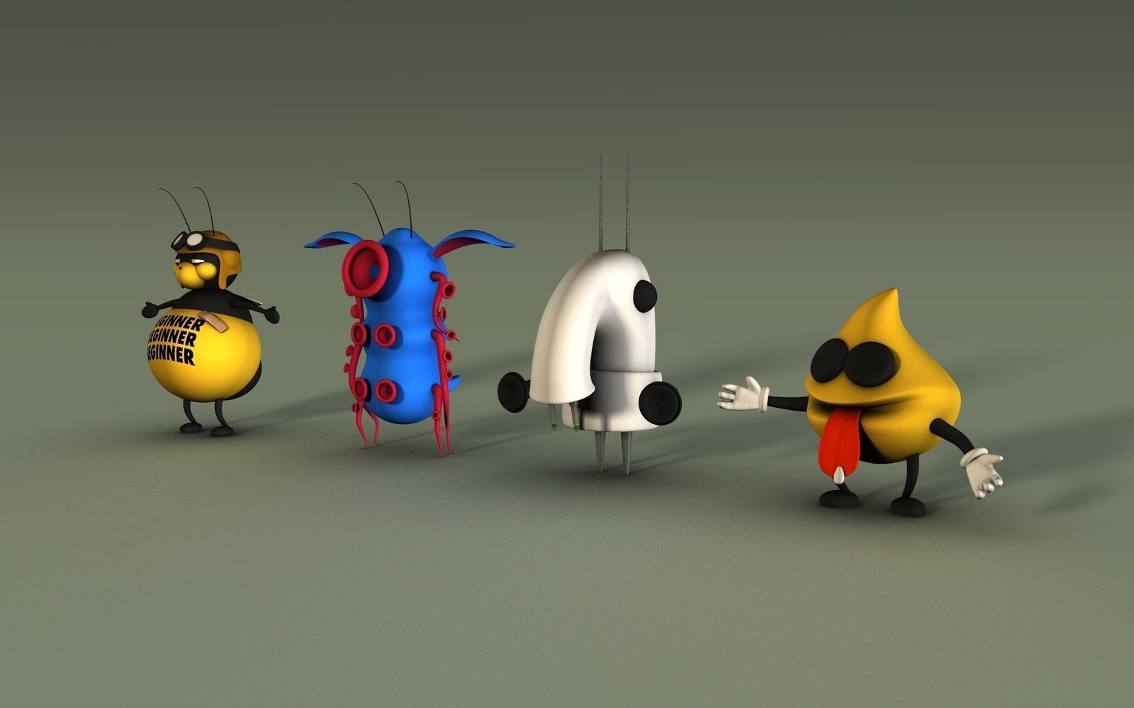 Simple Cartoon Figures 3D model | CGTrader