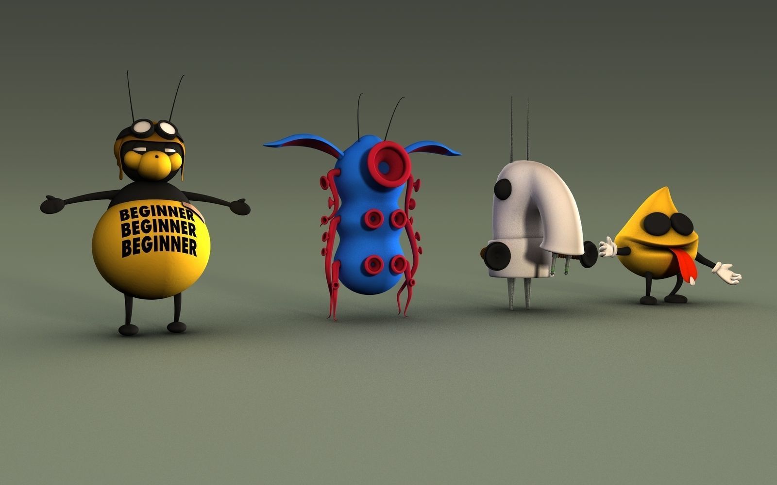 Simple Cartoon Figures 3D model | CGTrader