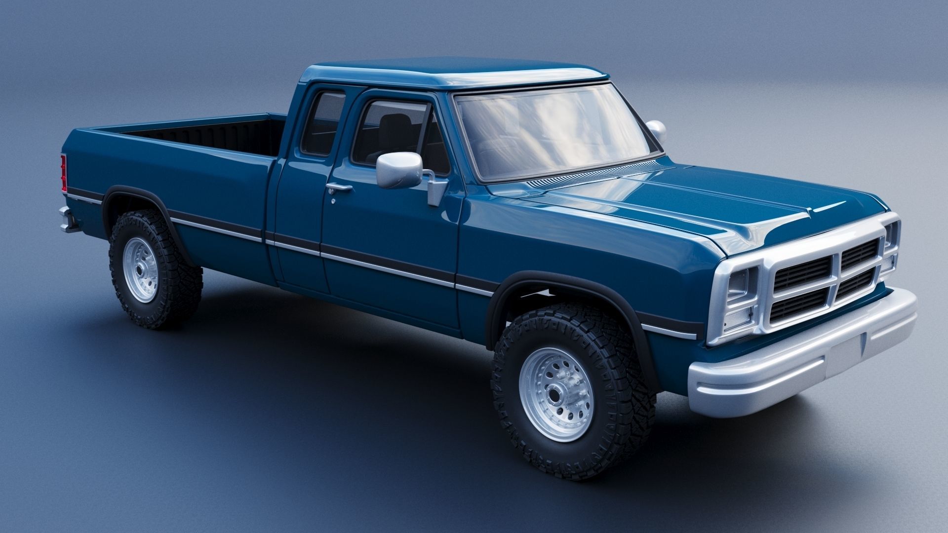 Dodge Ram 250 - 1991 3D model 3D printable | CGTrader