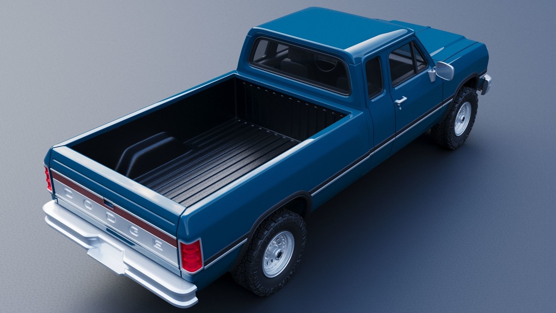 Dodge Ram 250 - 1991 3D model 3D printable | CGTrader