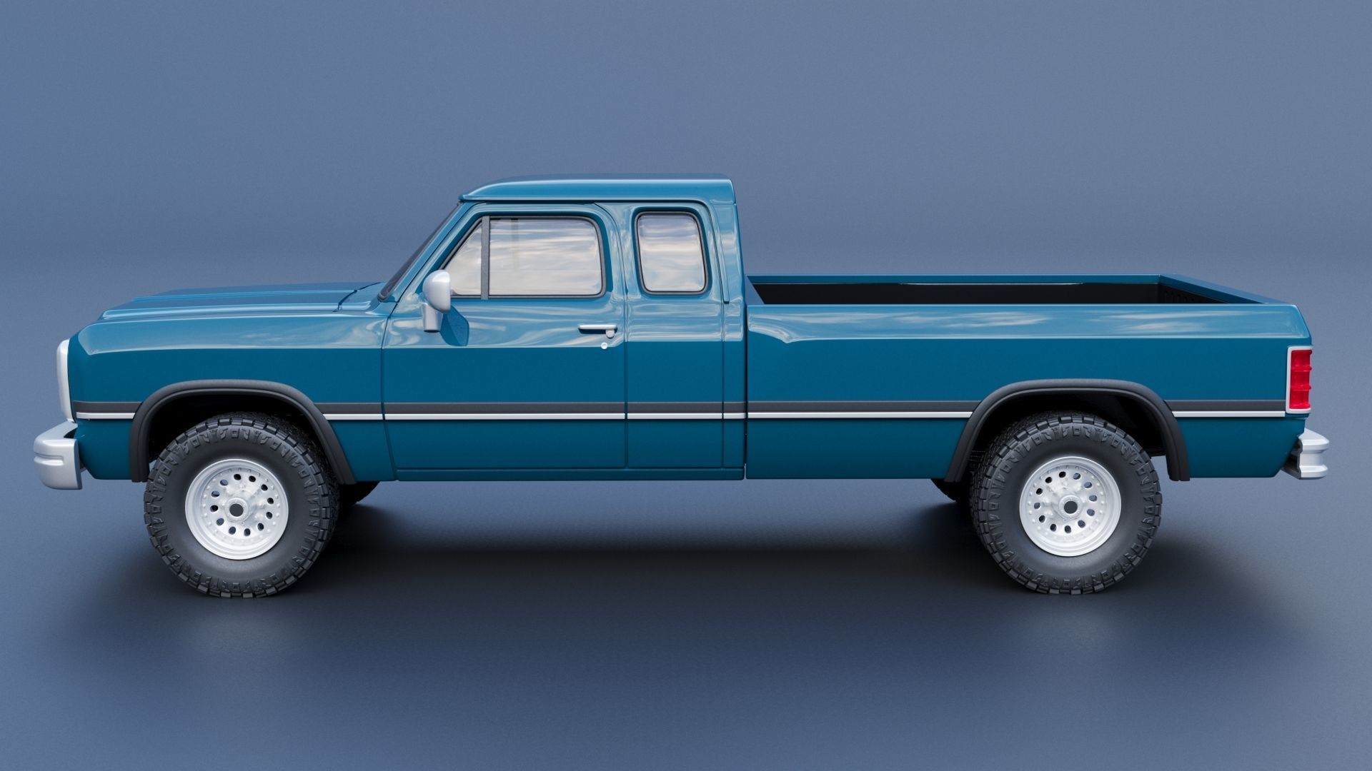 Dodge Ram 250 - 1991 3D model 3D printable | CGTrader