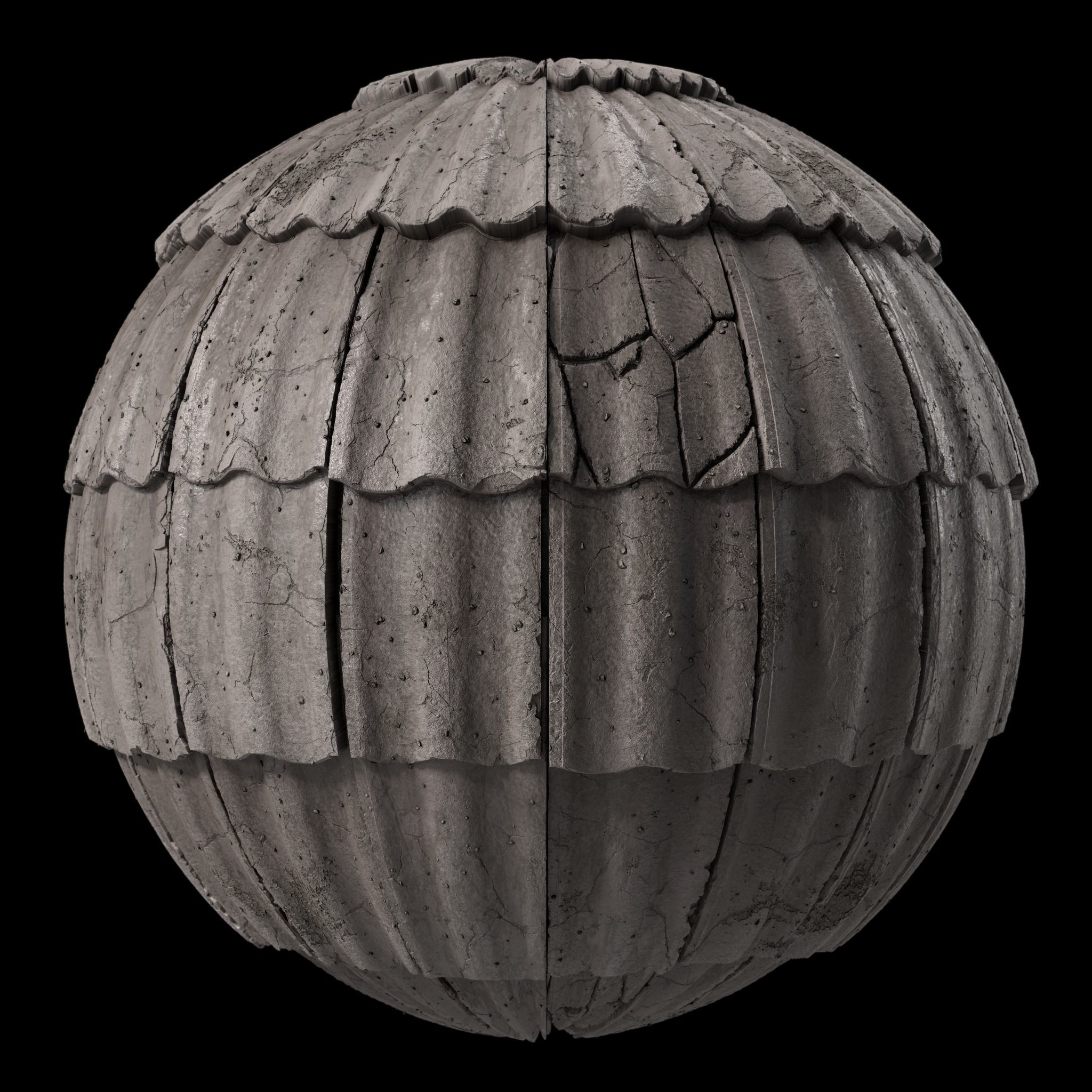 Texture Roof Tile Materials 55- Concrete Roofing by Sbsar generator VR ...