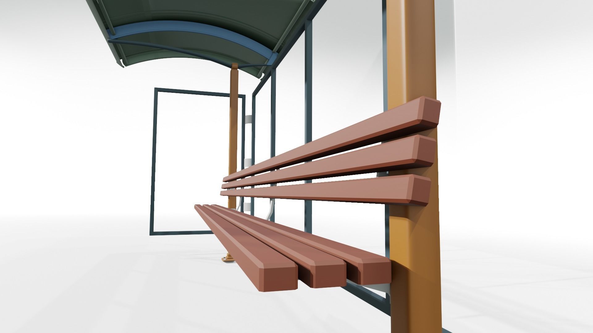 Bus Stand Waiting Area free VR / AR / low-poly 3D model | CGTrader