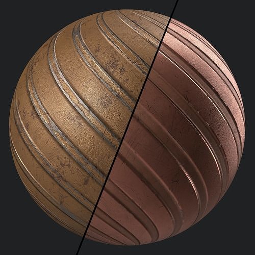 Texture Metal Materials 40- Metal panels By Painting Pbr 4k Sbsar VR ...