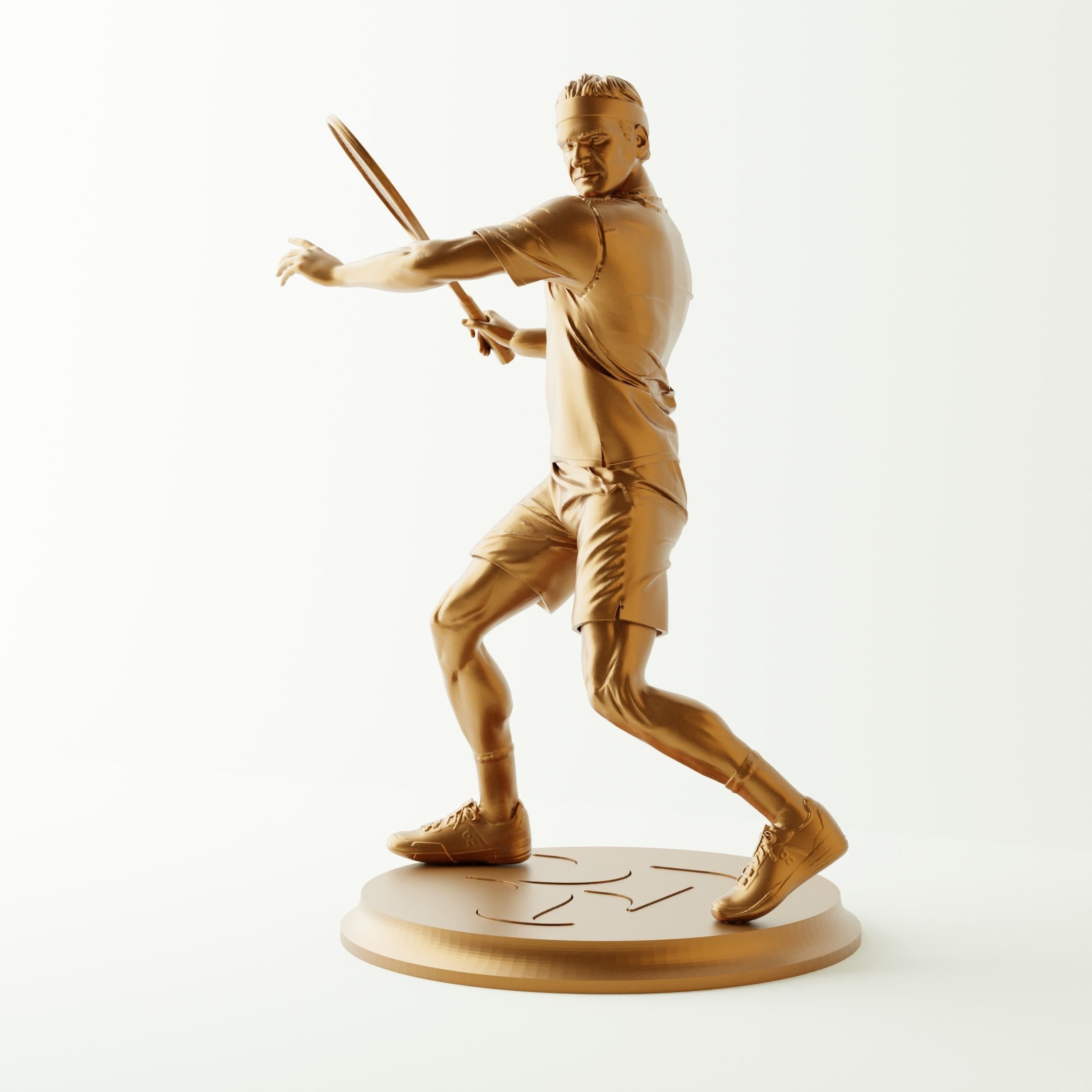 Tennis King - Roger Federer 3D print full model 3D model 3D printable ...