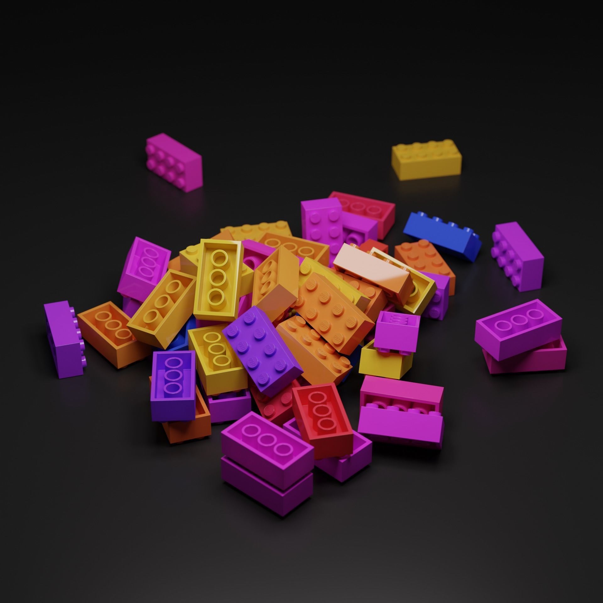 Lego Basic 3D model rigged | CGTrader