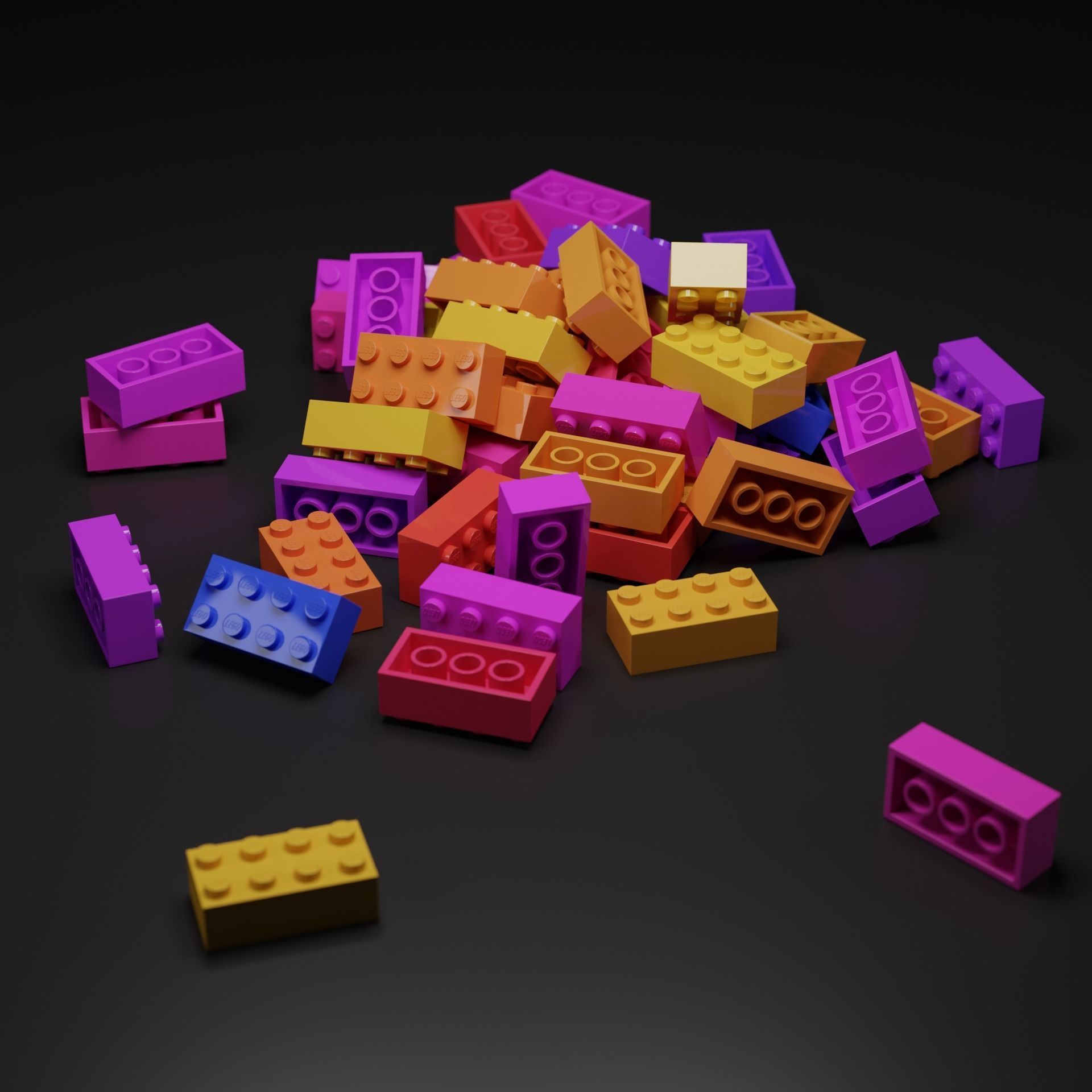 Lego Basic 3D model rigged | CGTrader