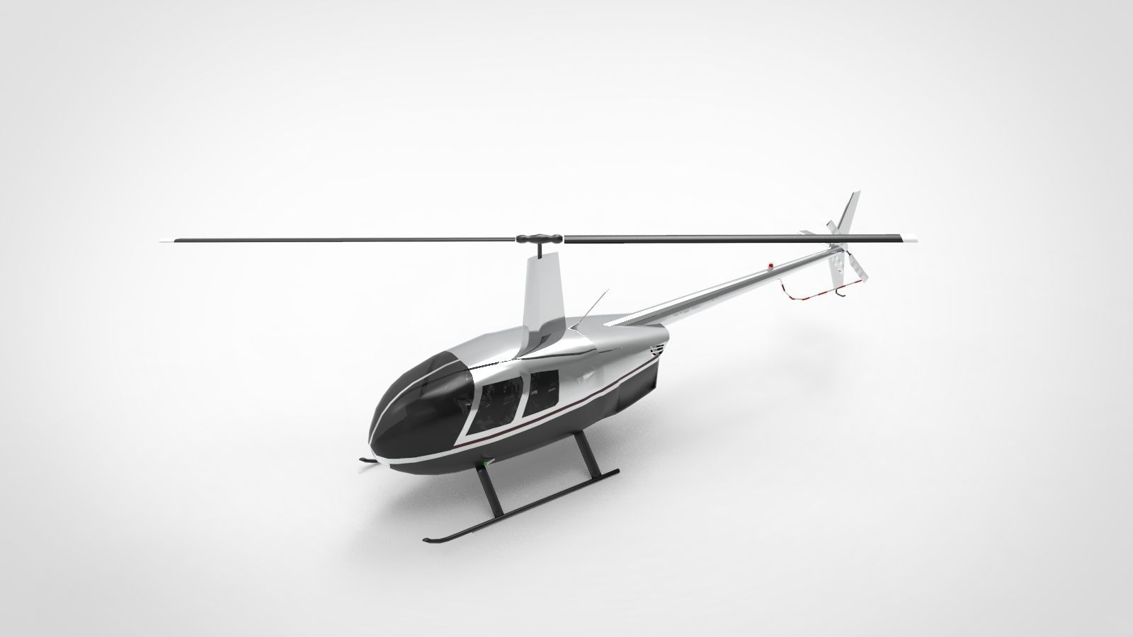 Robinson R44 Raven 3D model | CGTrader