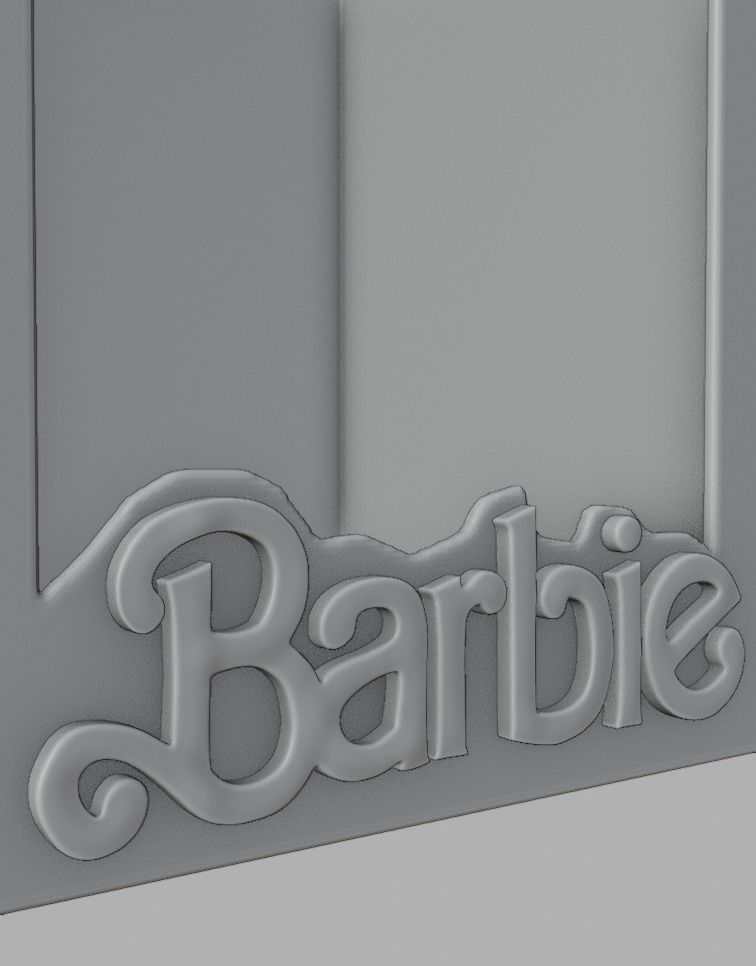 Barbie box and Lettering 3D Model 3D model | CGTrader