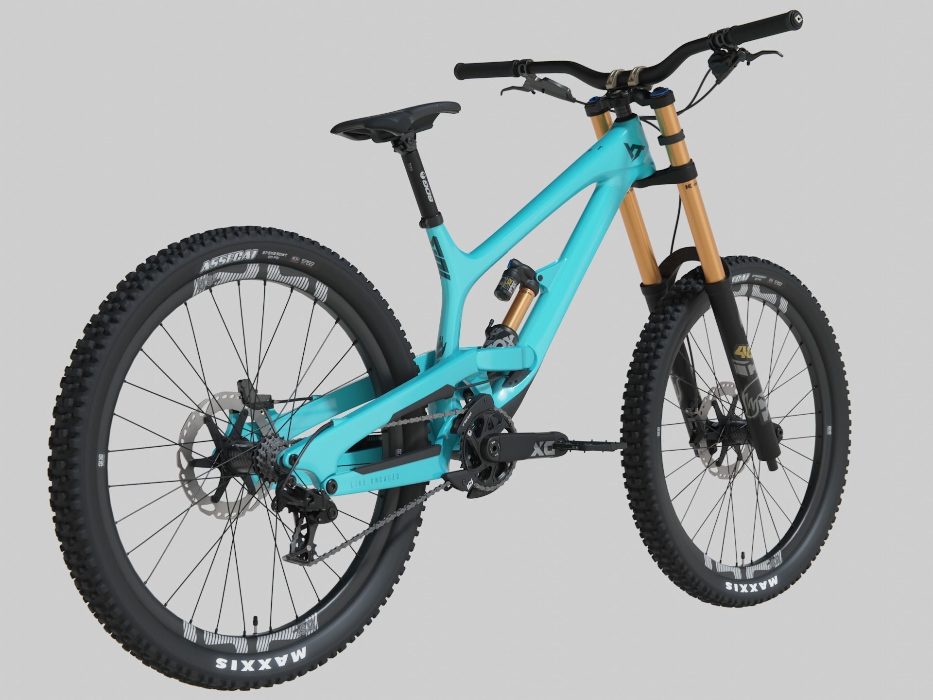 YT Tues Realistic Downhill DH Mountain Bike Textured High Poly free 3D ...