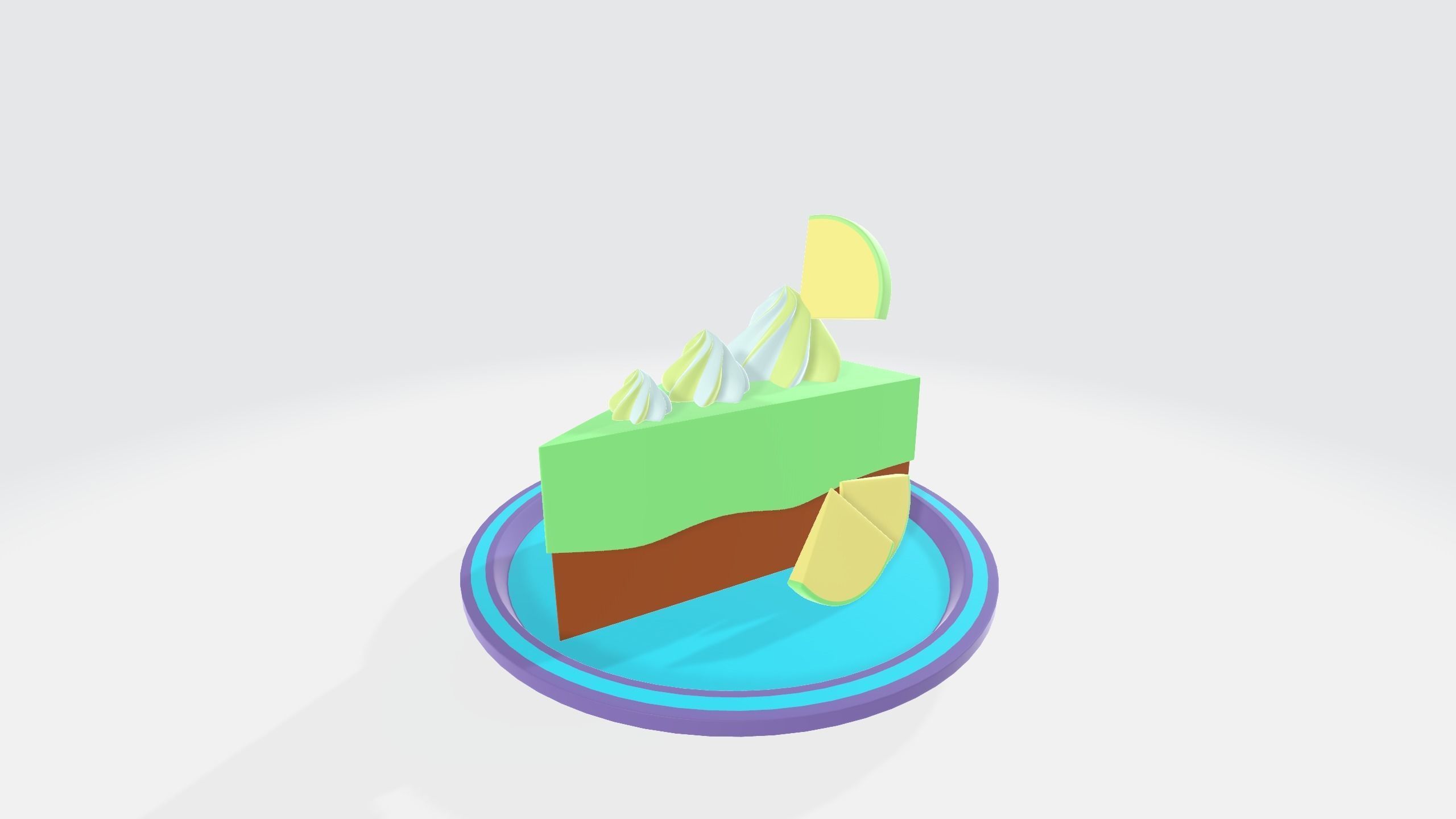 Slice of cake free VR / AR / low-poly 3D model | CGTrader