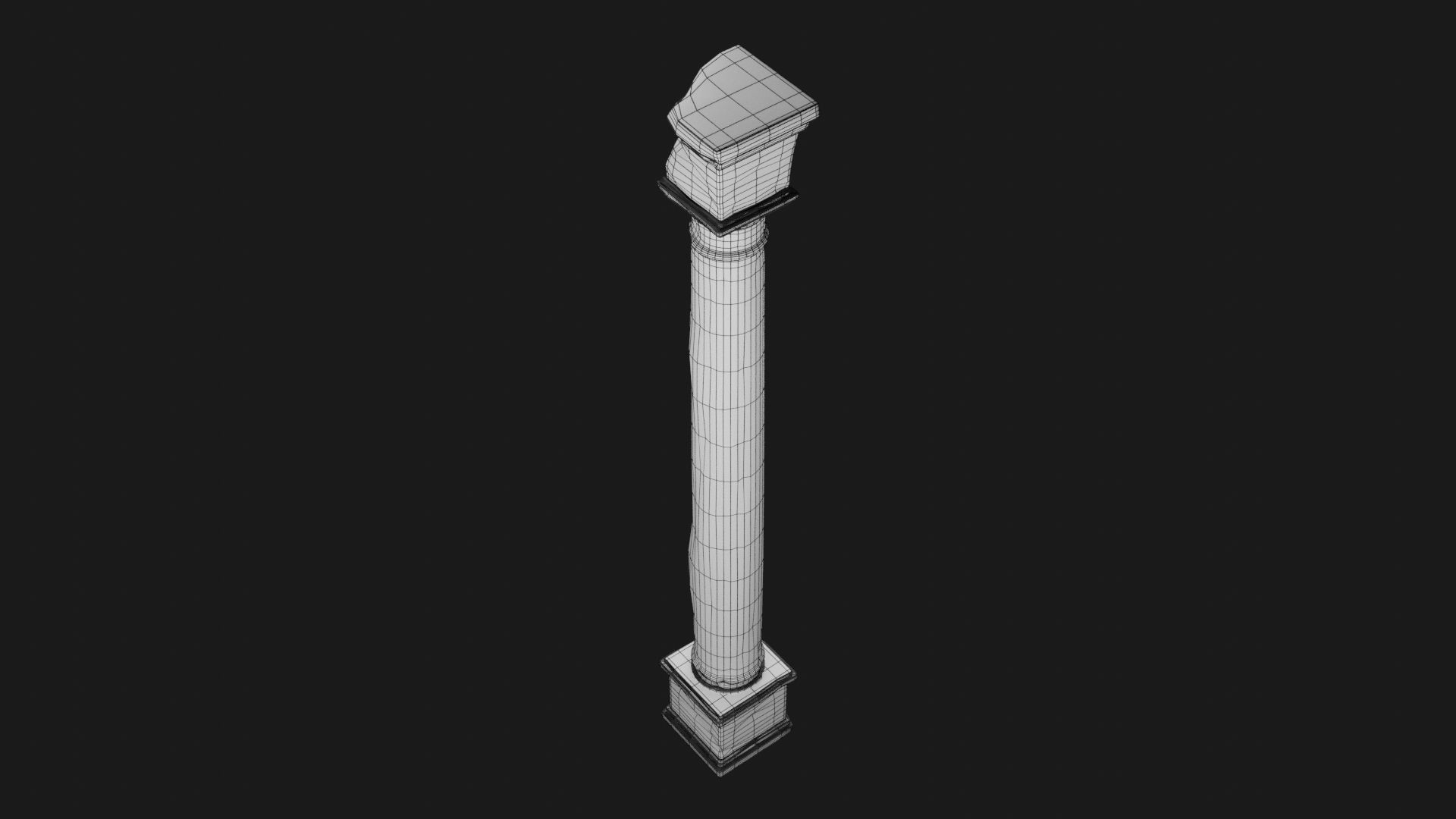 Ruins in Pillar 3D model 3D printable | CGTrader