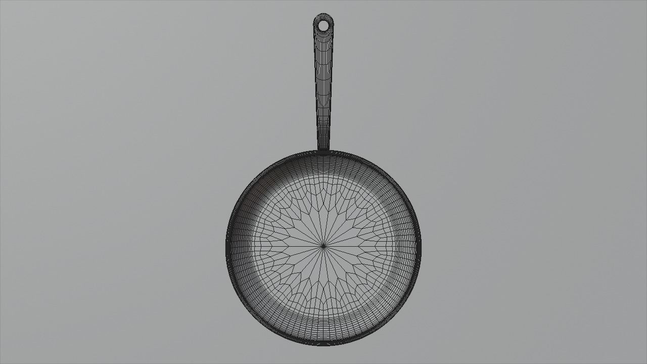 3D model Frying pan 12 inch VR / AR / low-poly | CGTrader
