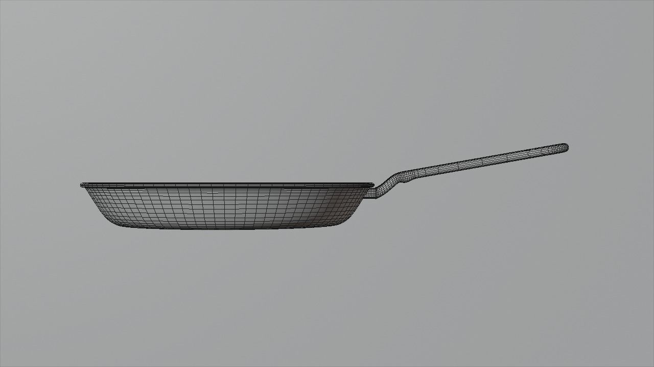 3D model Frying pan 12 inch VR / AR / low-poly | CGTrader