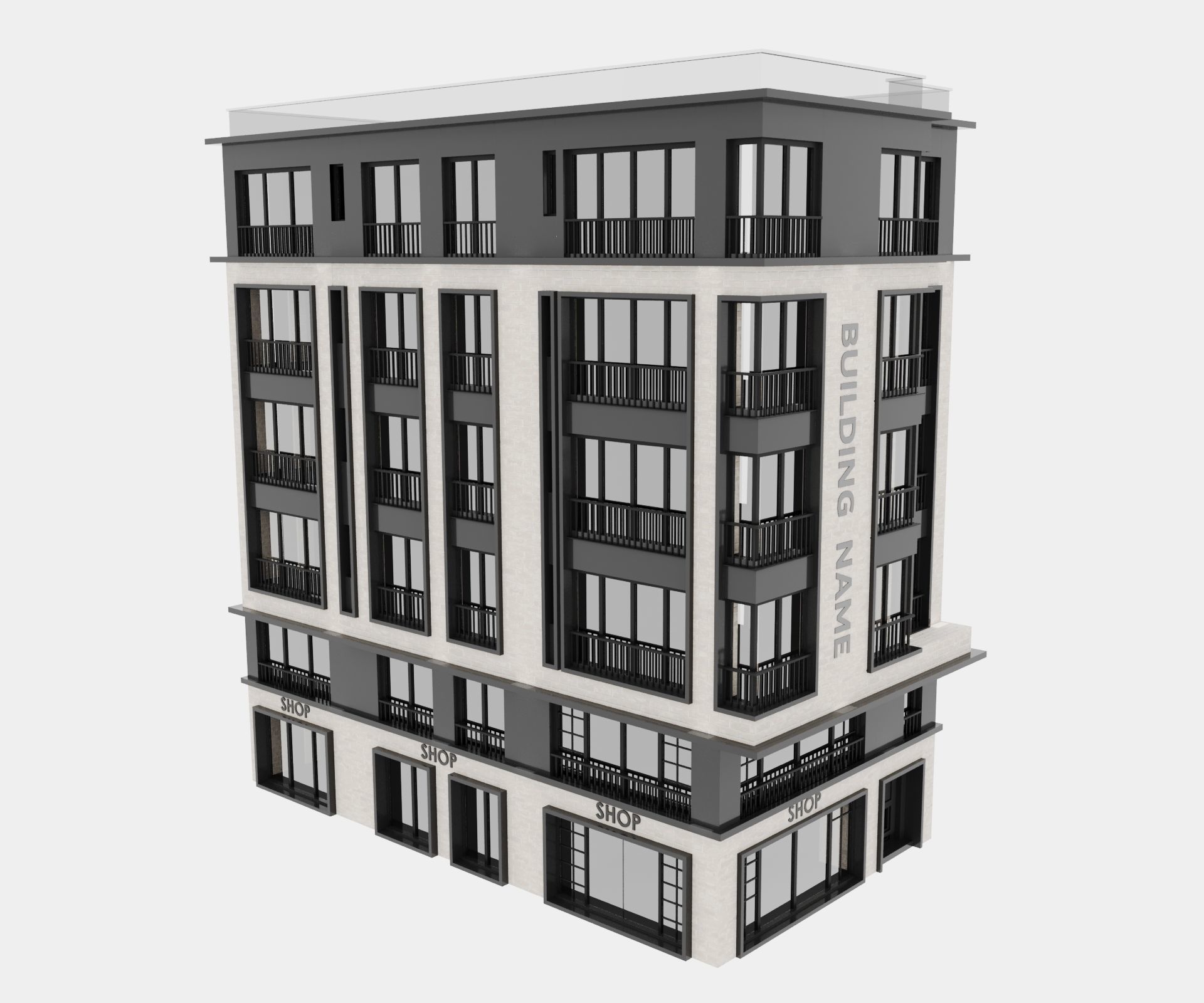 Residental building collection 3D model | CGTrader