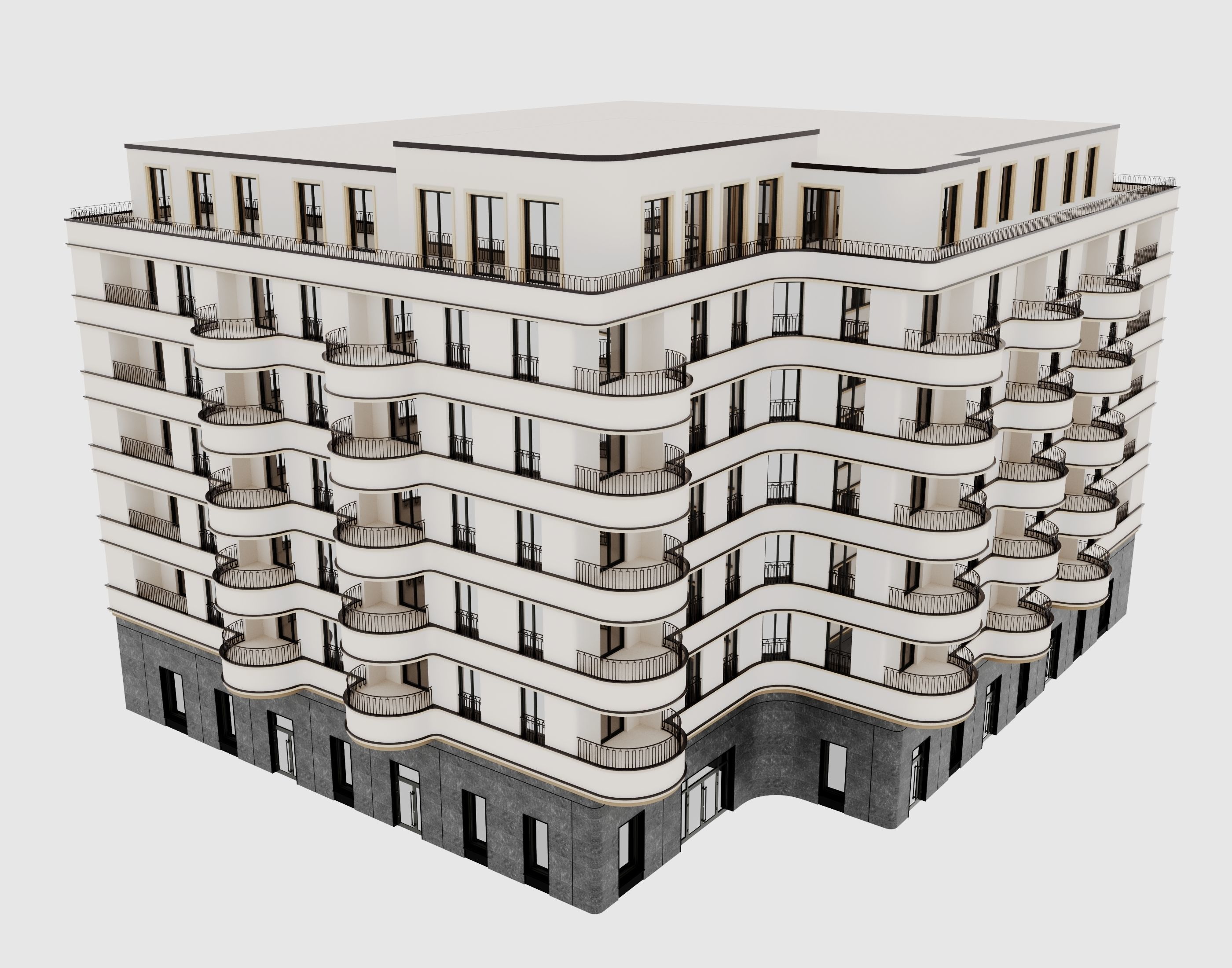 Residental building collection 3D model | CGTrader