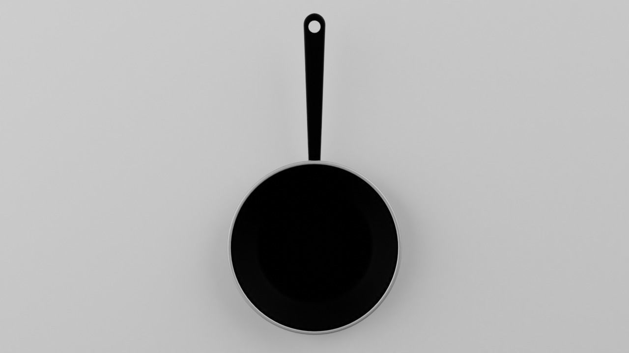 3D model Frying pan 8 inch VR / AR / low-poly | CGTrader