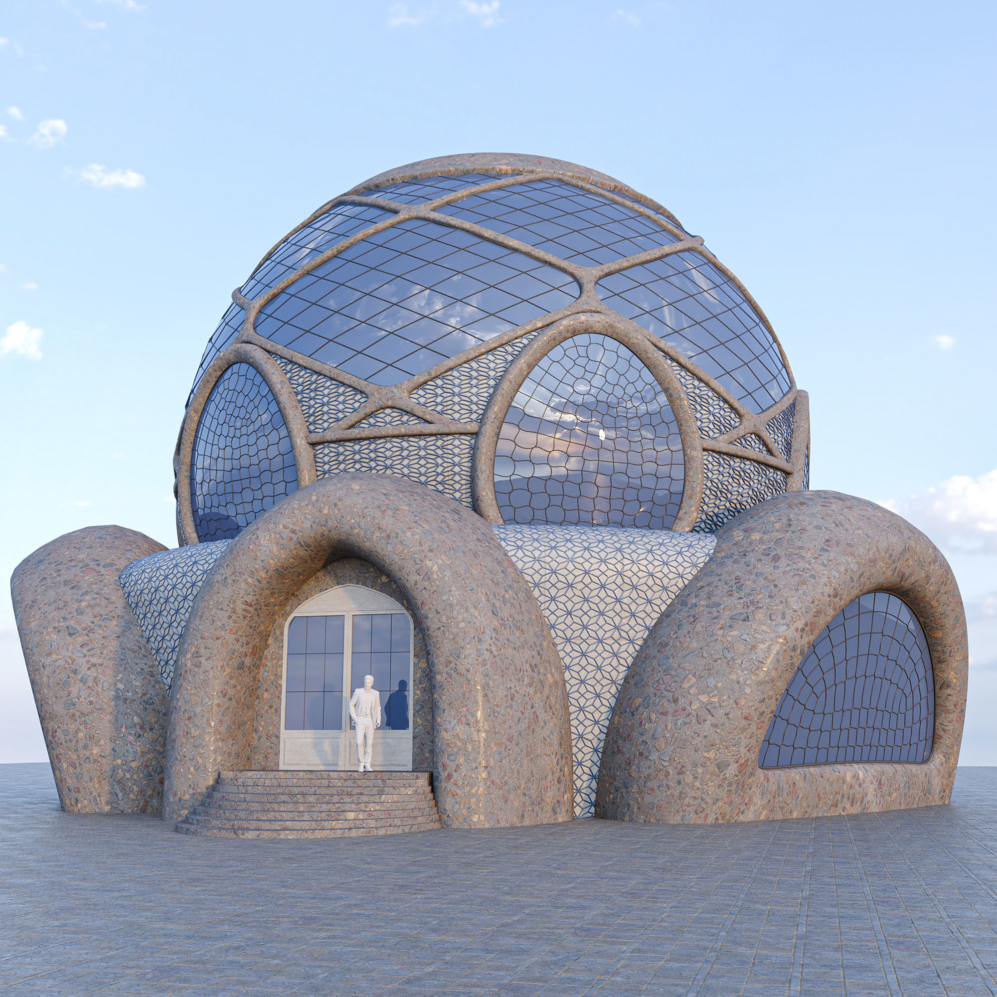 3D model Sphere House VR / AR / low-poly | CGTrader