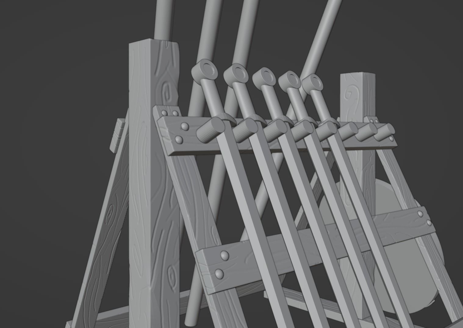 Rohan Weapon Rack 3D model 3D printable | CGTrader