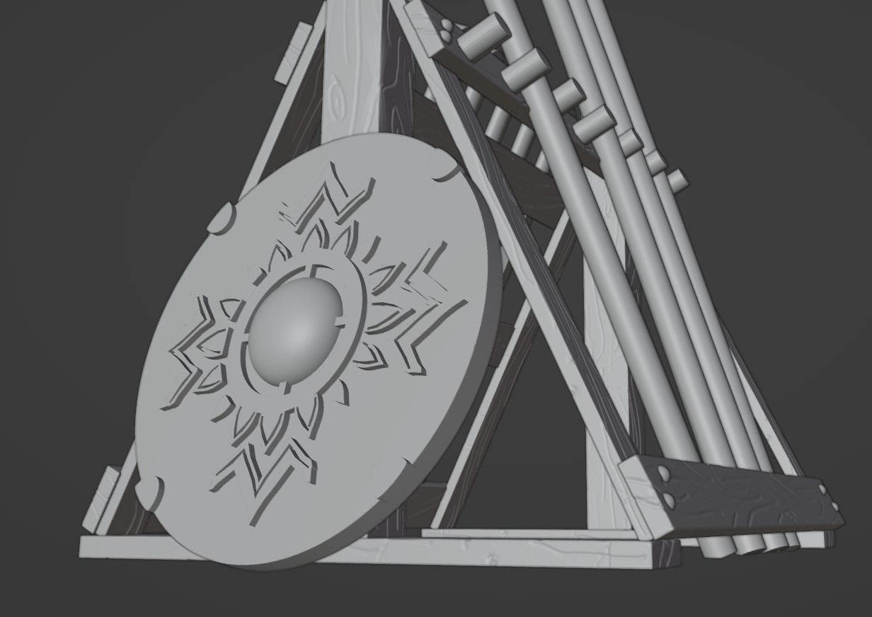 Rohan Weapon Rack 3D model 3D printable | CGTrader