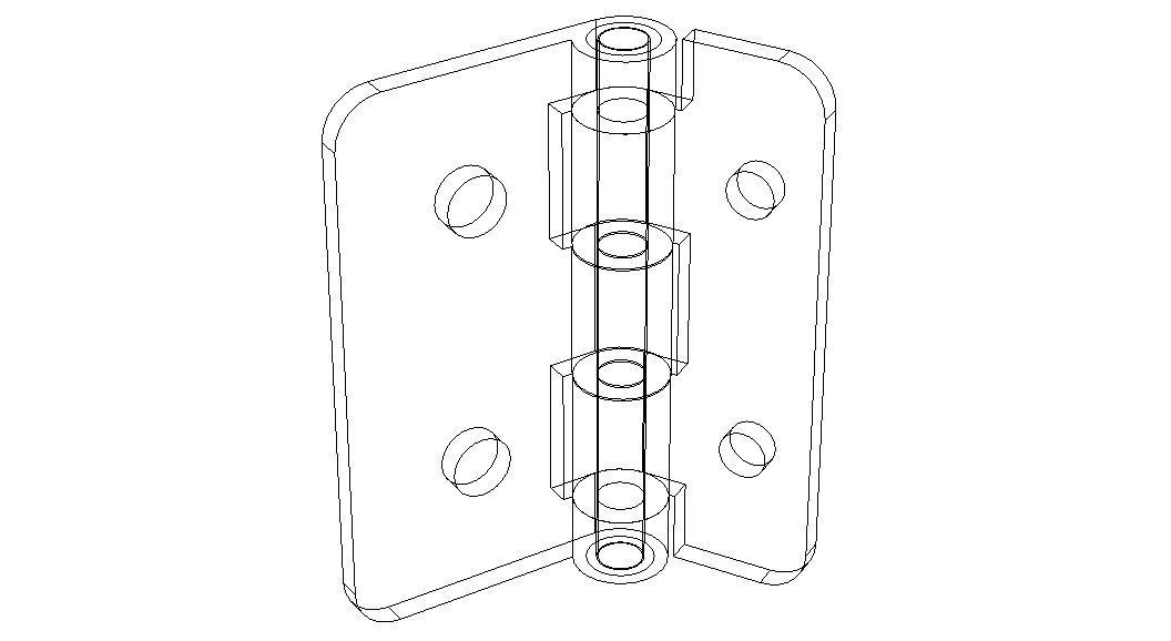 3D model Aluminum Hinge VR / AR / low-poly | CGTrader