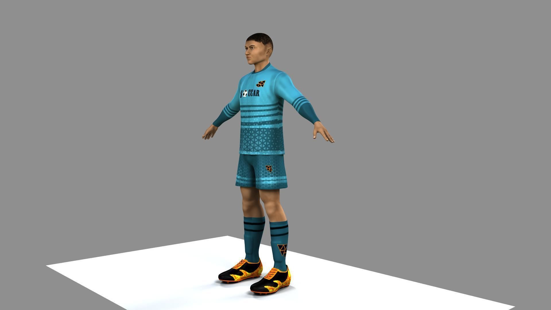 Soccer Player 3D model | CGTrader