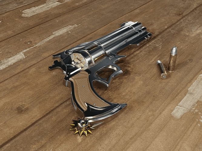 3D model Revolver VR / AR / low-poly | CGTrader