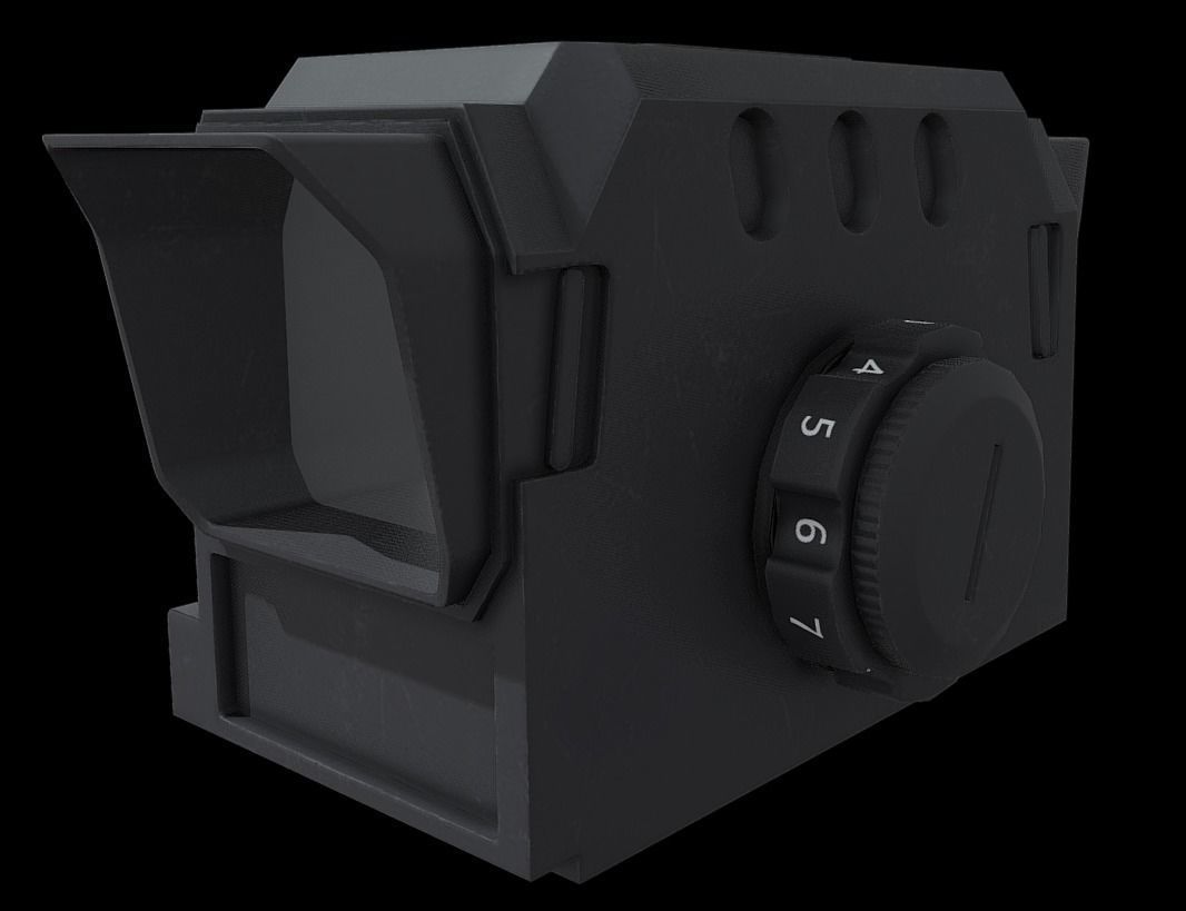 3D model EG1 Reflect Sight Scope VR / AR / low-poly | CGTrader