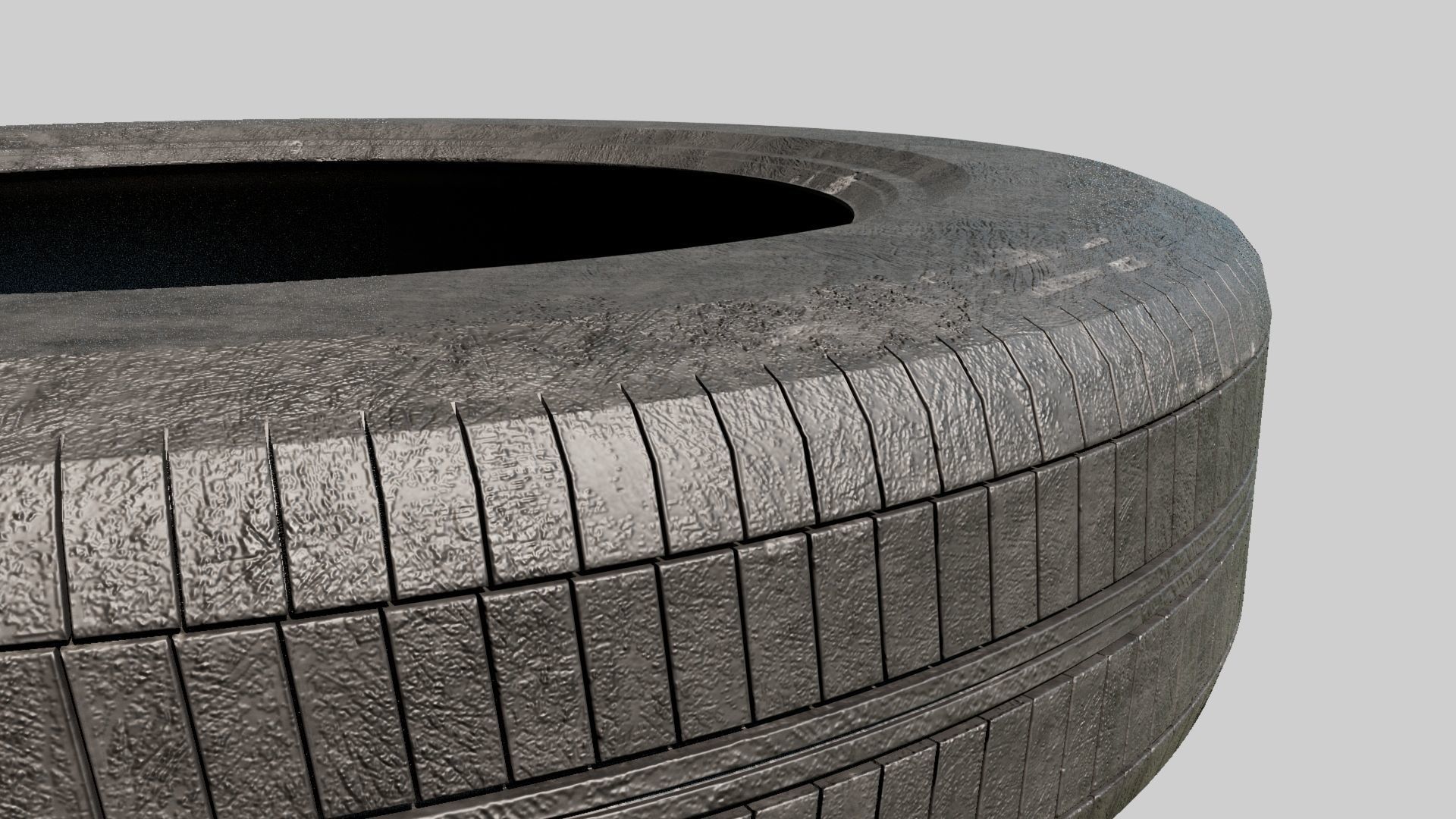 Simple old tire free 3D model | CGTrader