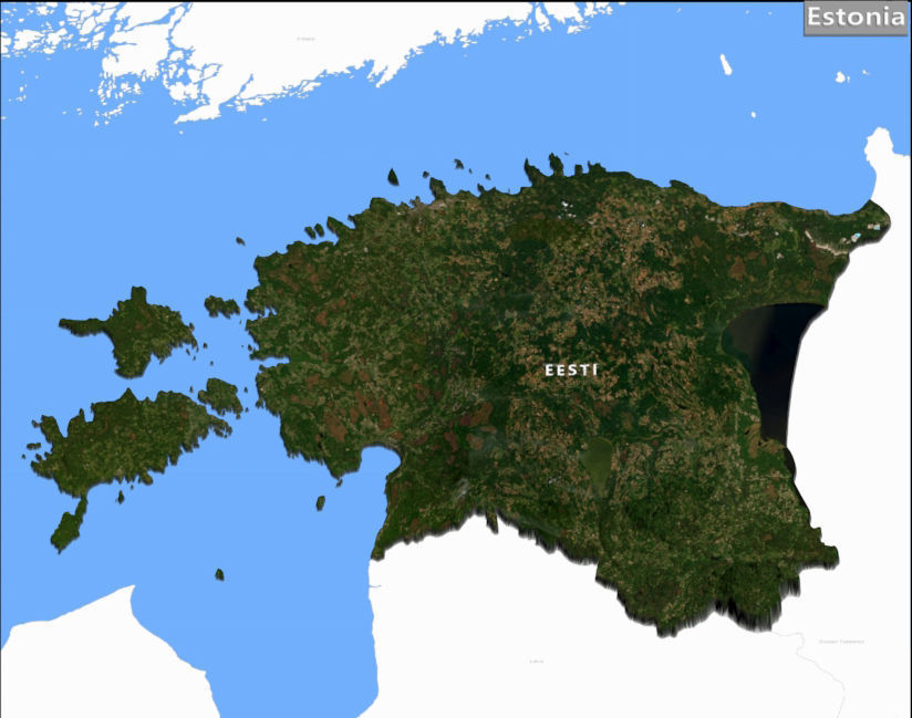 Estonia Terrain Topography Elevation DEM Geography Landscape 3D model | CGTrader