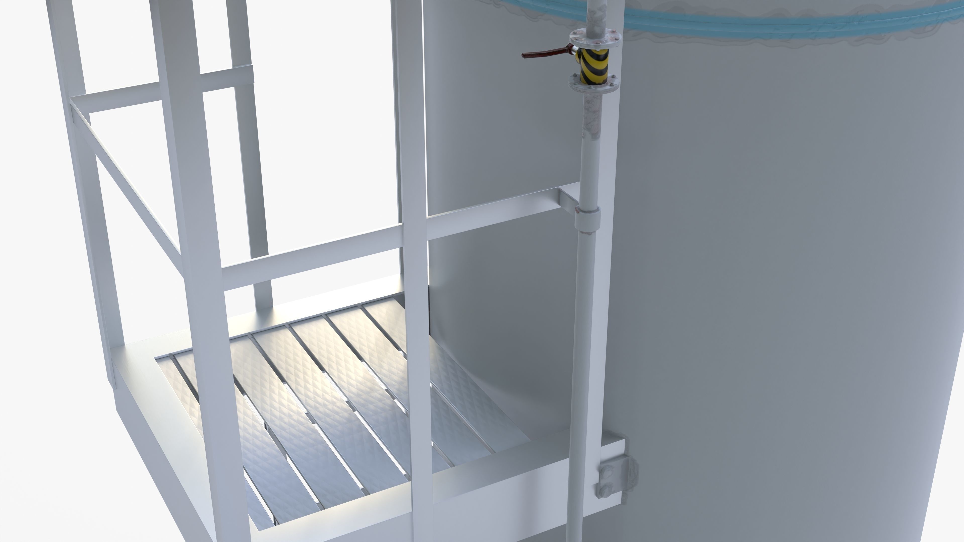 Chemical storage cylinder 3D model | CGTrader