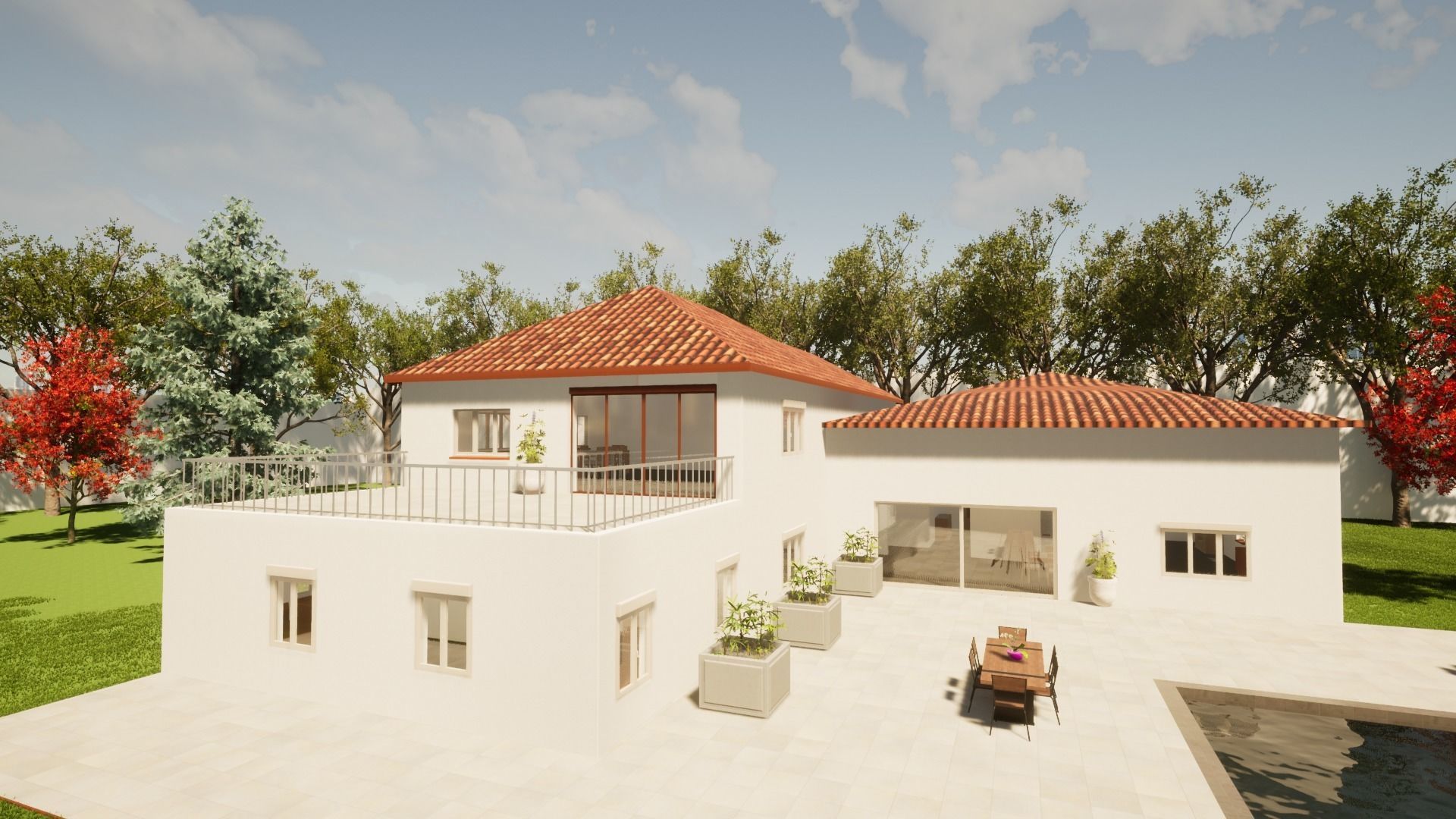 French architectural house 3D model 3D printable | CGTrader