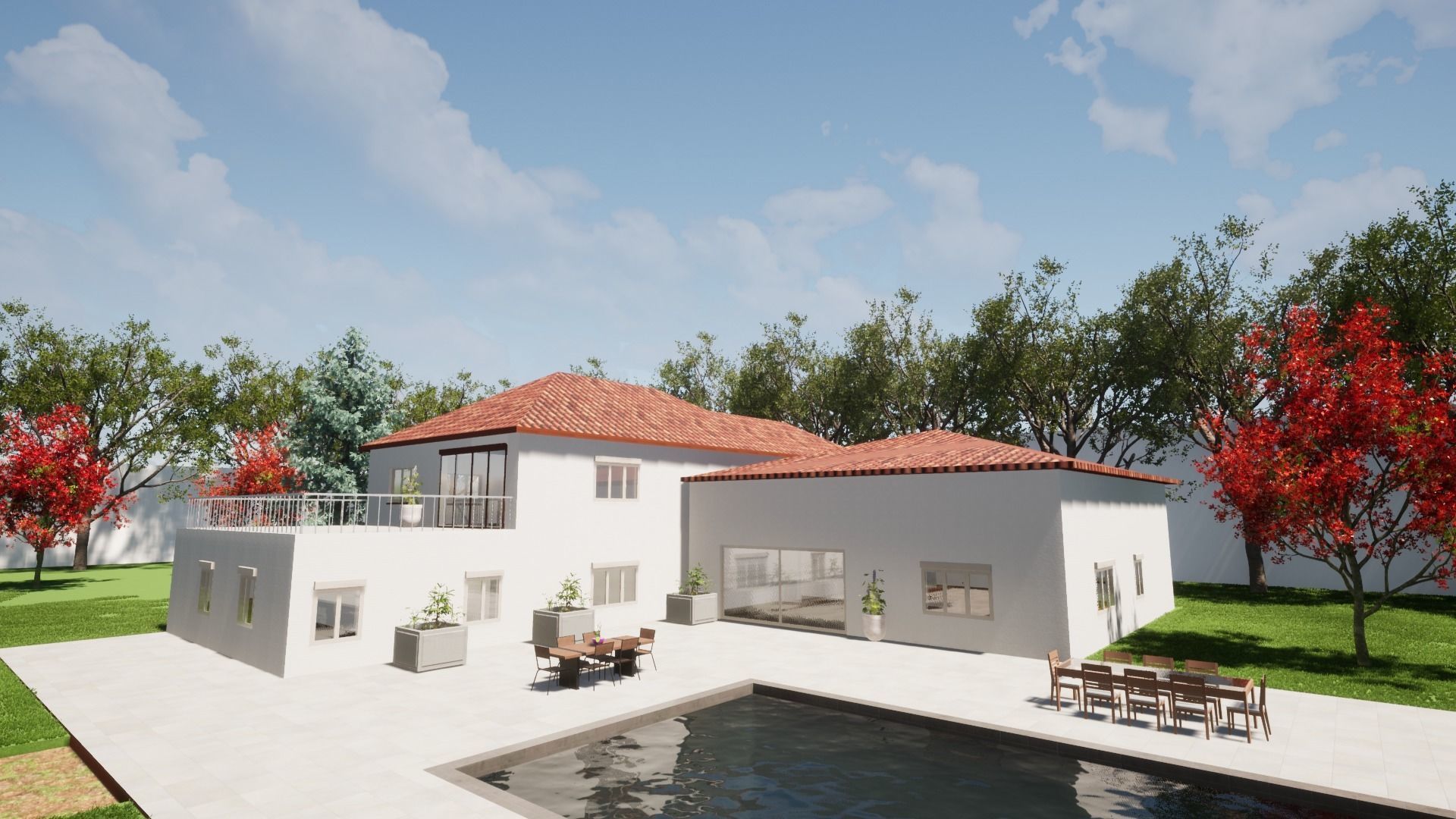 French architectural house 3D model 3D printable | CGTrader