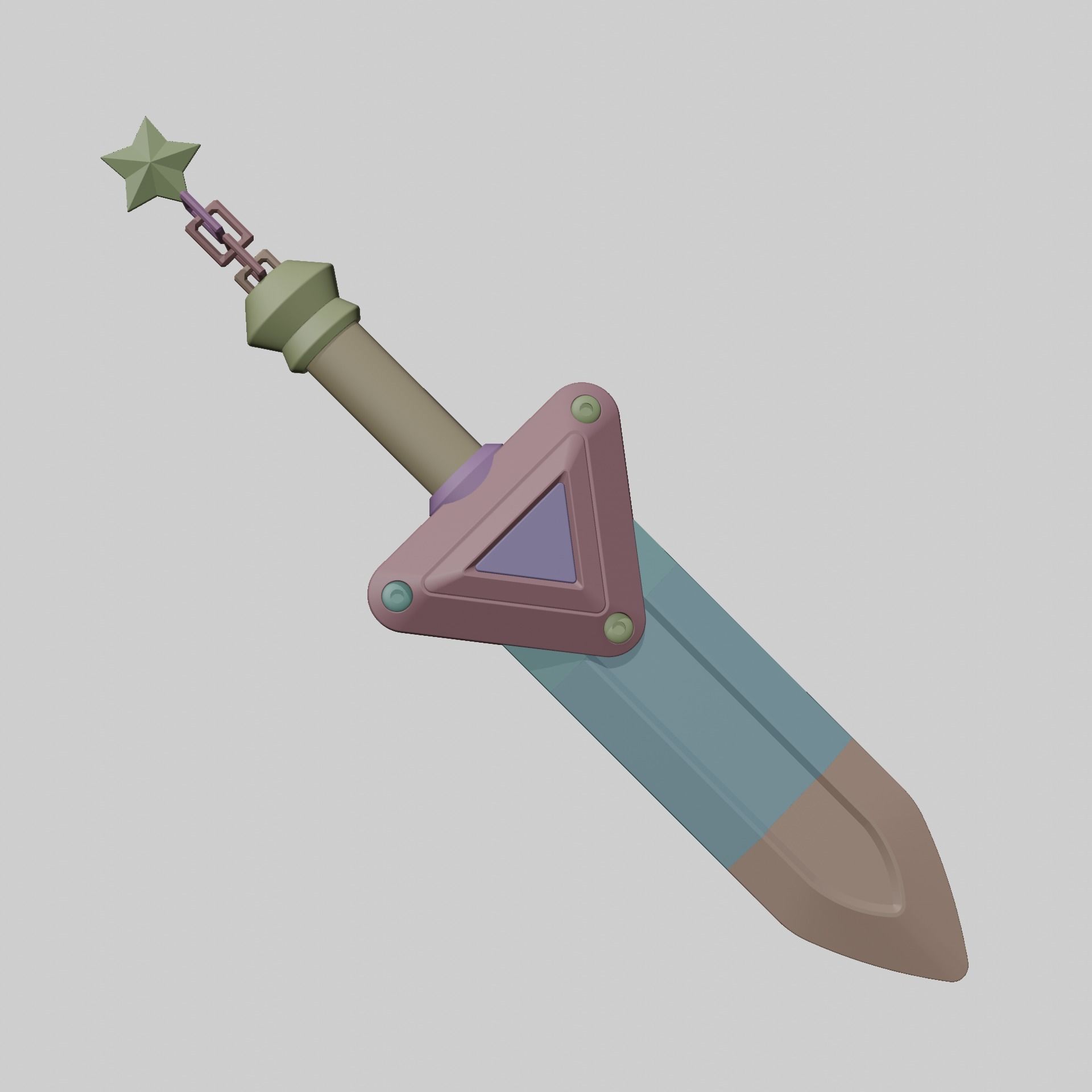 Arcade Riven armor sword cosplay League of Legends 3D 3D model 3D ...