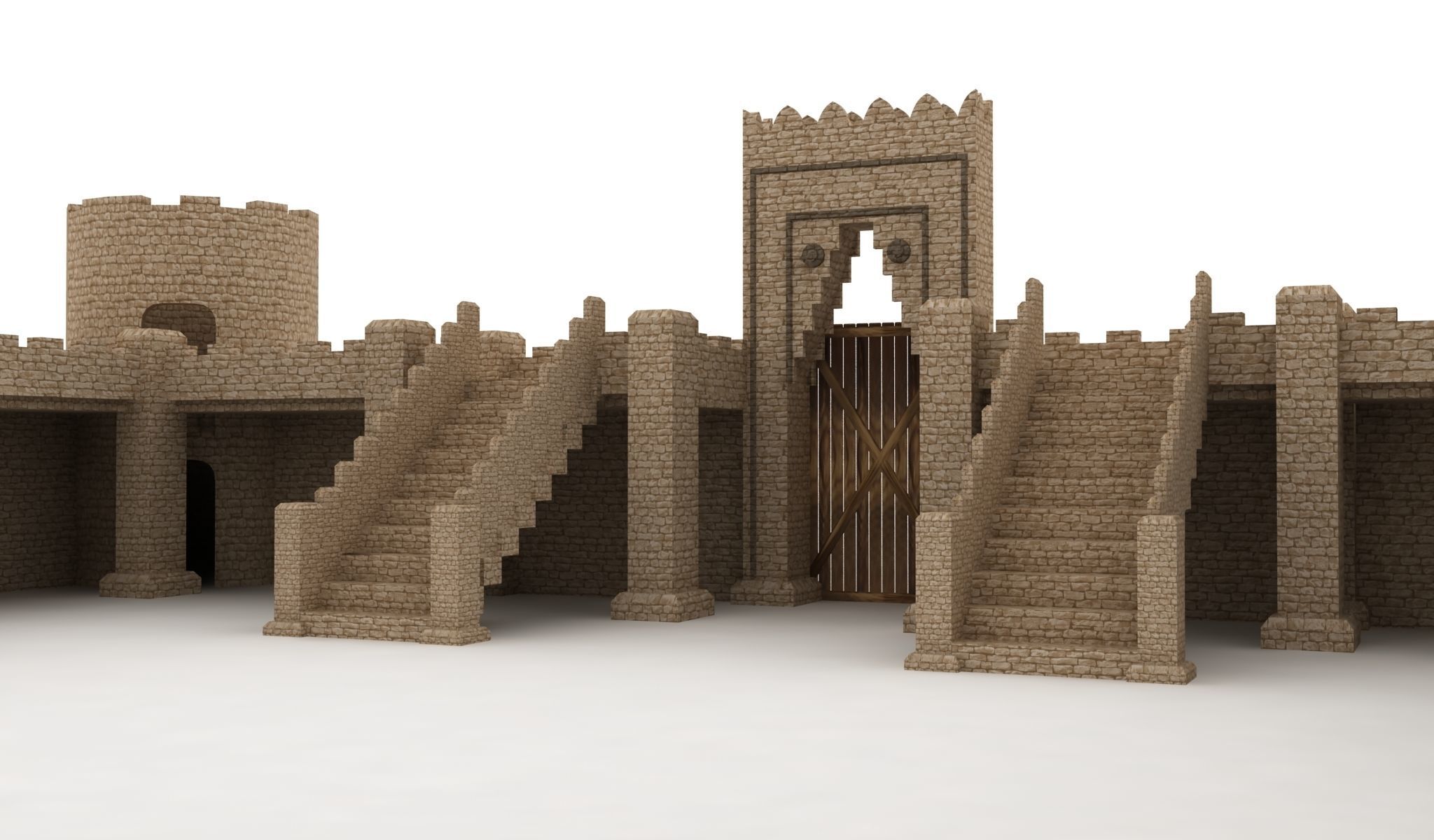 3D model Game Old Castle VR / AR / low-poly | CGTrader