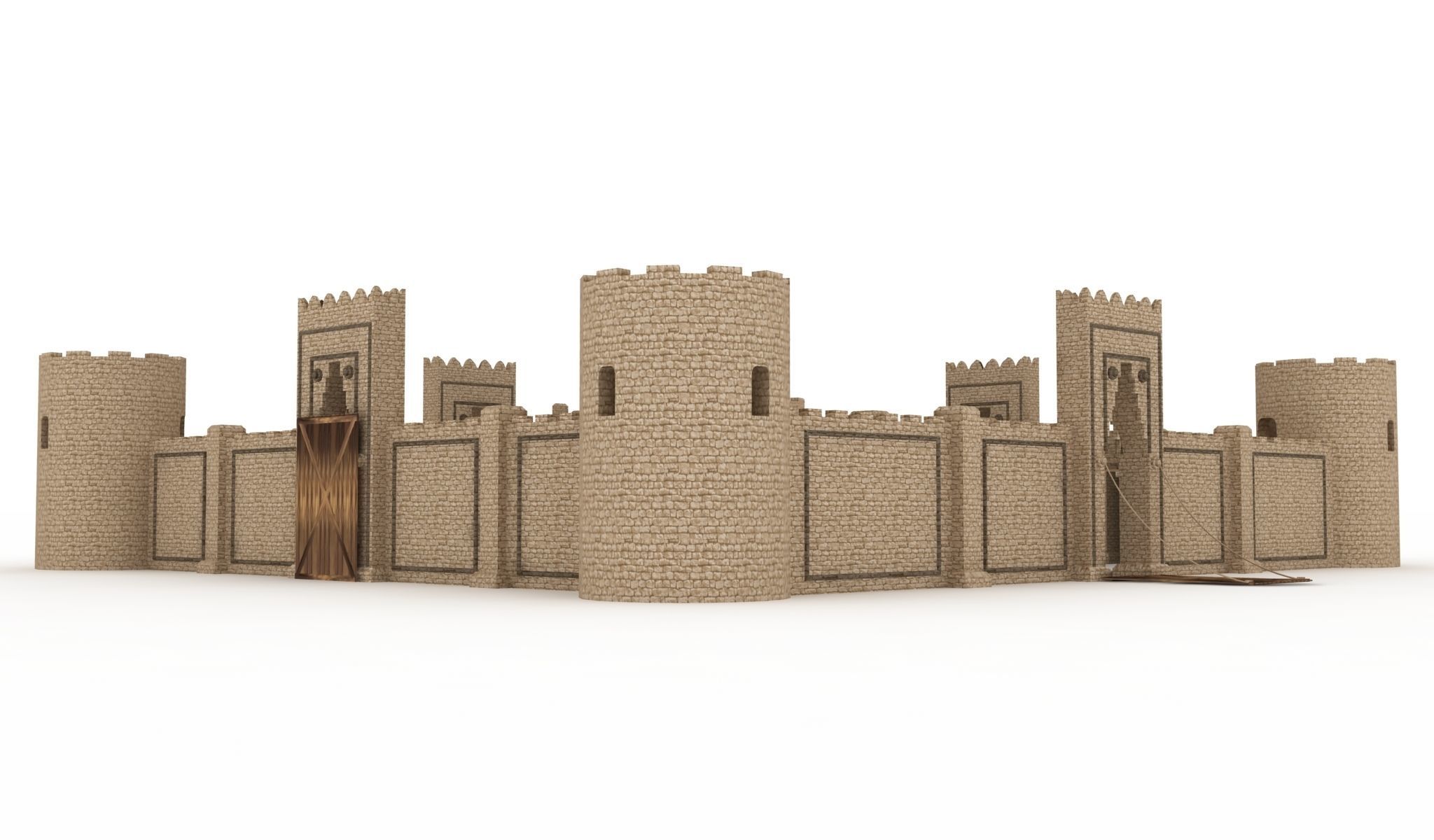 3D model Game Old Castle VR / AR / low-poly | CGTrader